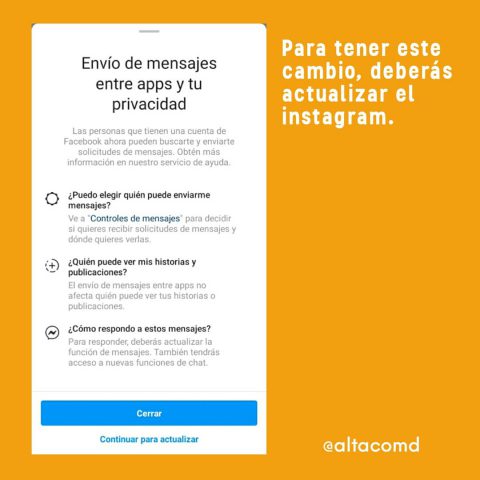 Facebook unifica oficialmente Messenger y DM de Instagram